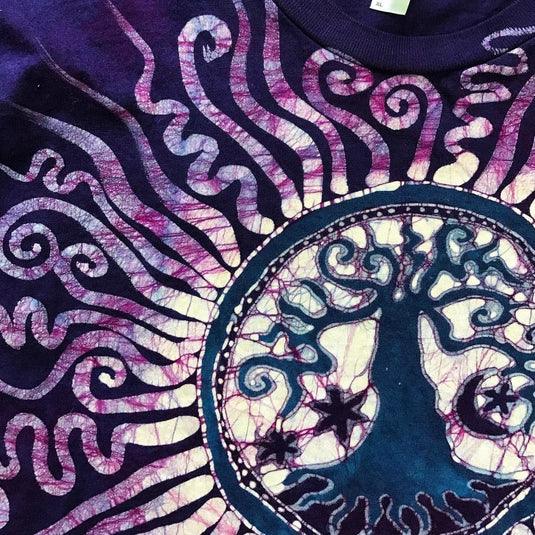 Tidal Moon Batik Tank – Celestial Swirls in Indigo Blue – Batikwalla by ...